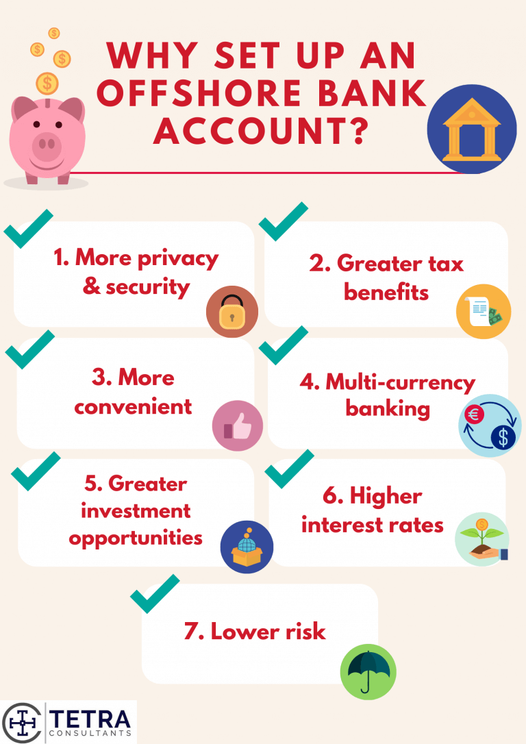 What are the benefits of an offshore bank account? | Tetra Consultants